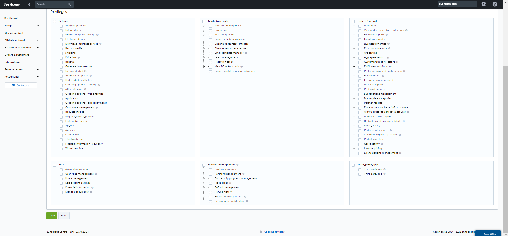 Order search | Documentation | 2Checkout